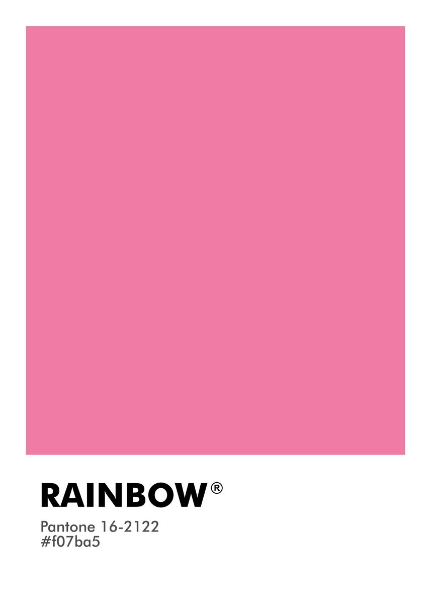 'PANTONE RAINBOW' Poster, picture, metal print, paint by Masahiro Art ...