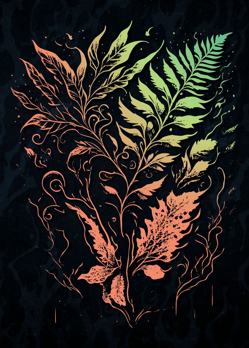 'Magic Forest Fern ' Poster by Ilya Danilov | Displate