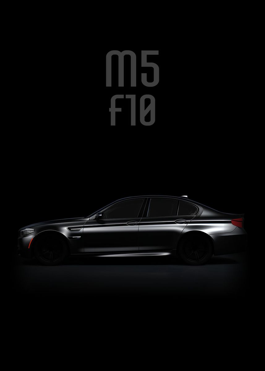 'm5 f10 Sport Cars' Poster, picture, metal print, paint by Masje Studio ...