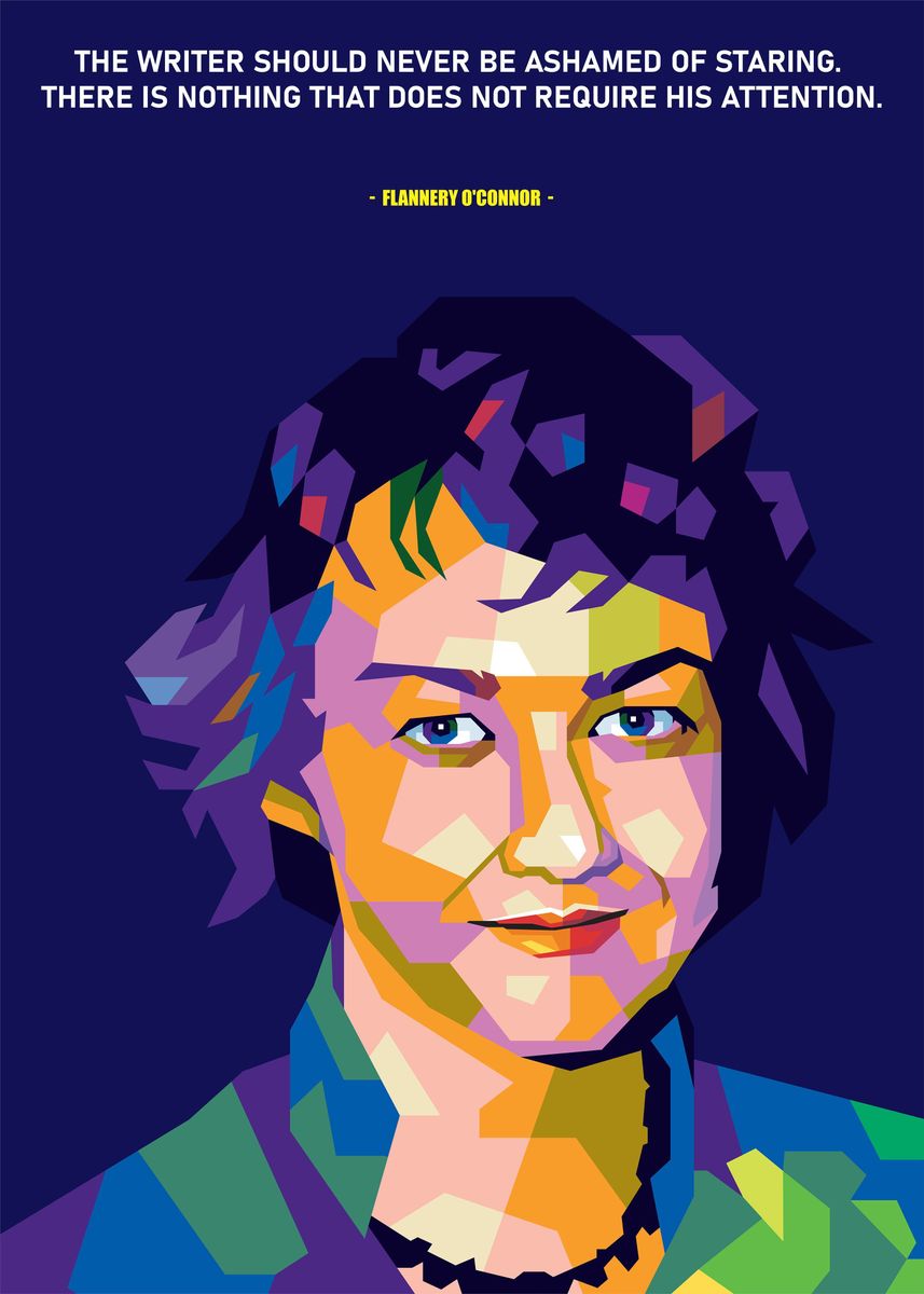 'Flannery O Connor Quotes' Poster, picture, metal print, paint by ...
