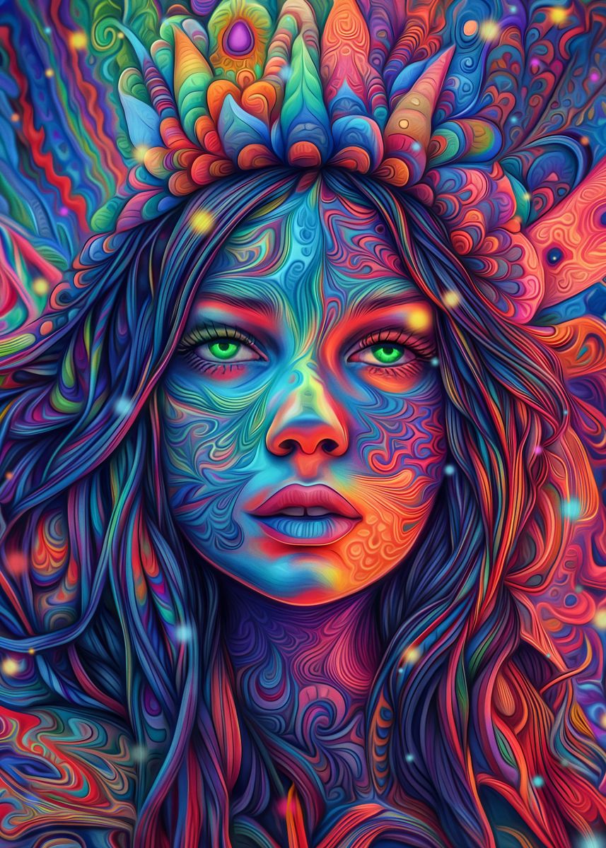 'Echos of Psychedelia' Poster, picture, metal print, paint by Oleg S ...