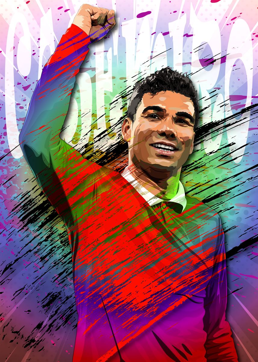 'Cas The General Abstract' Poster, picture, metal print, paint by ...