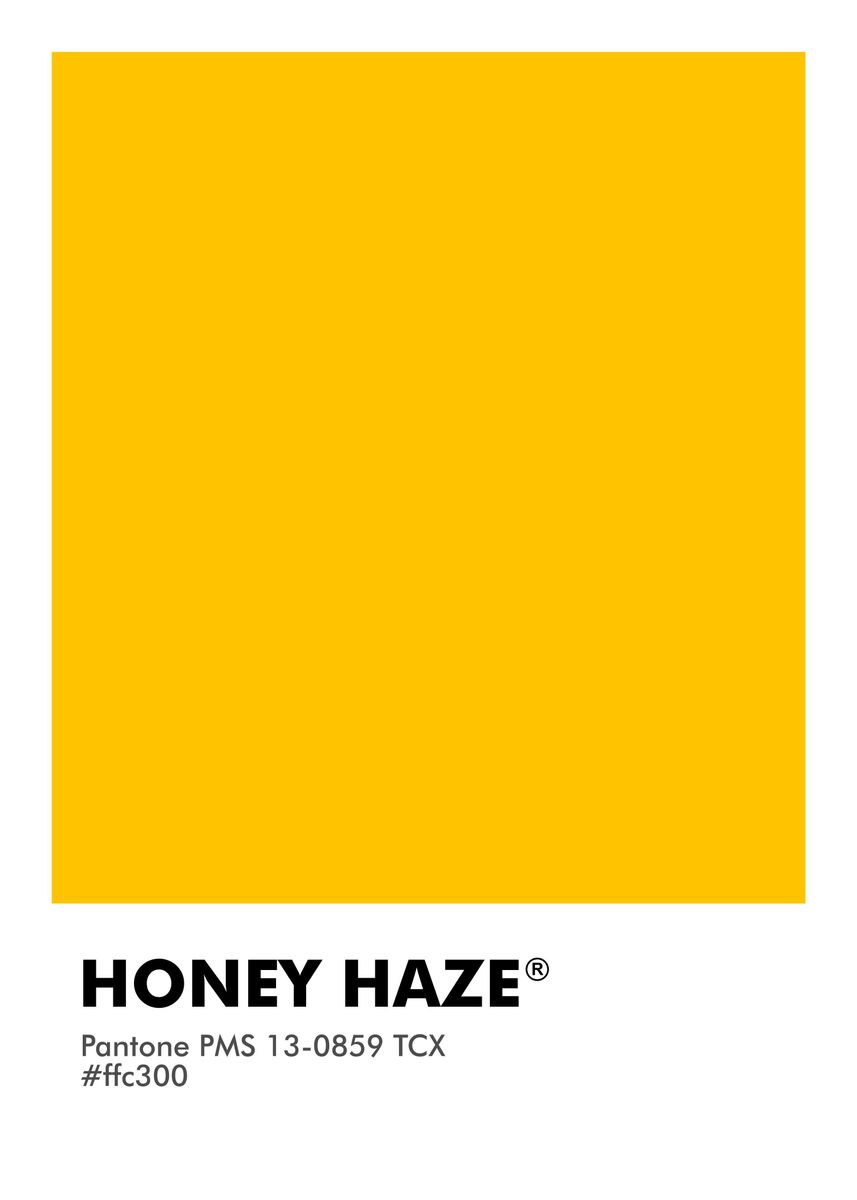 'PANTONE HONEY HAZE' Poster, picture, metal print, paint by Masahiro ...
