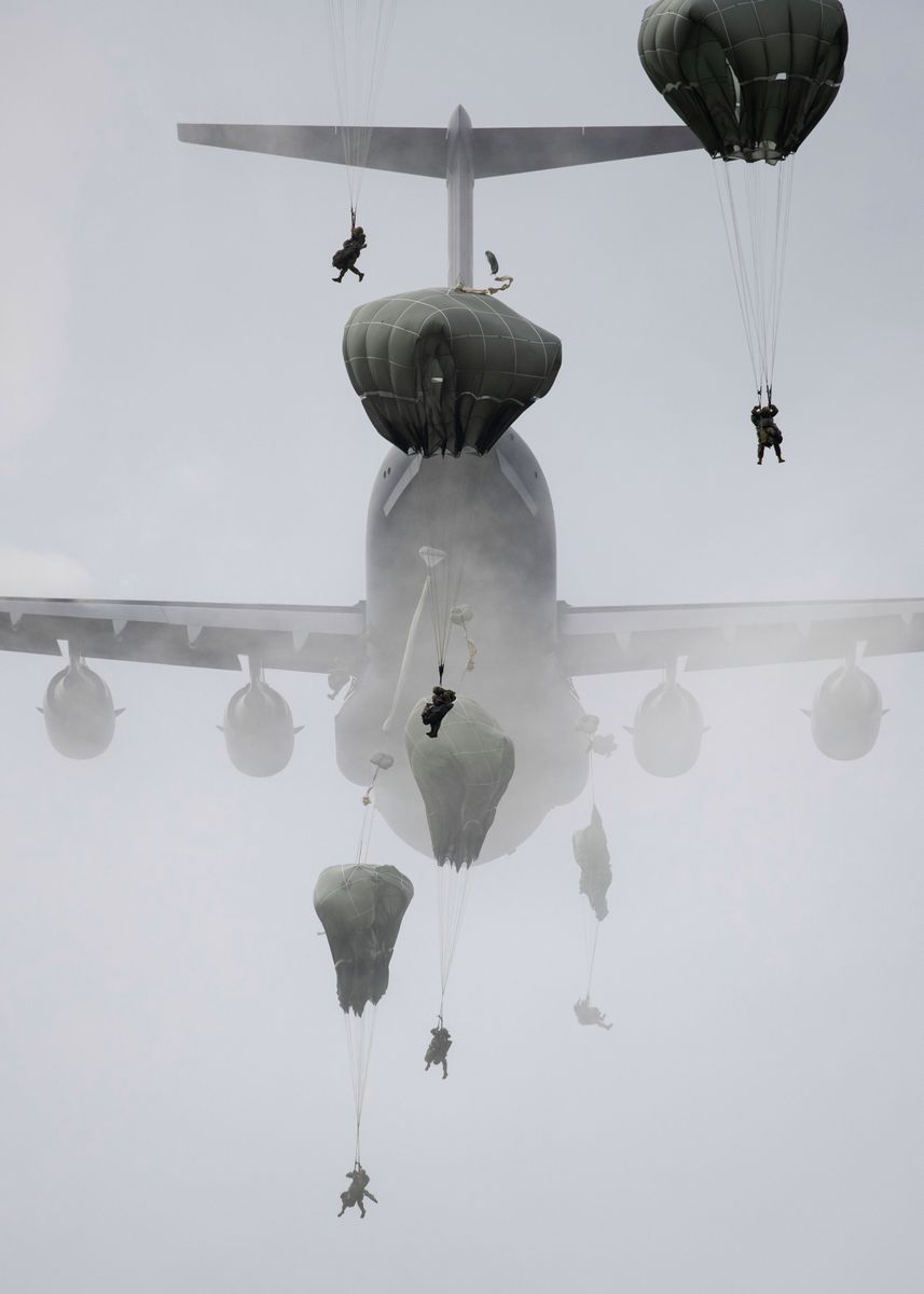 'Airborne ' Poster, picture, metal print, paint by Galaxy Images | Displate