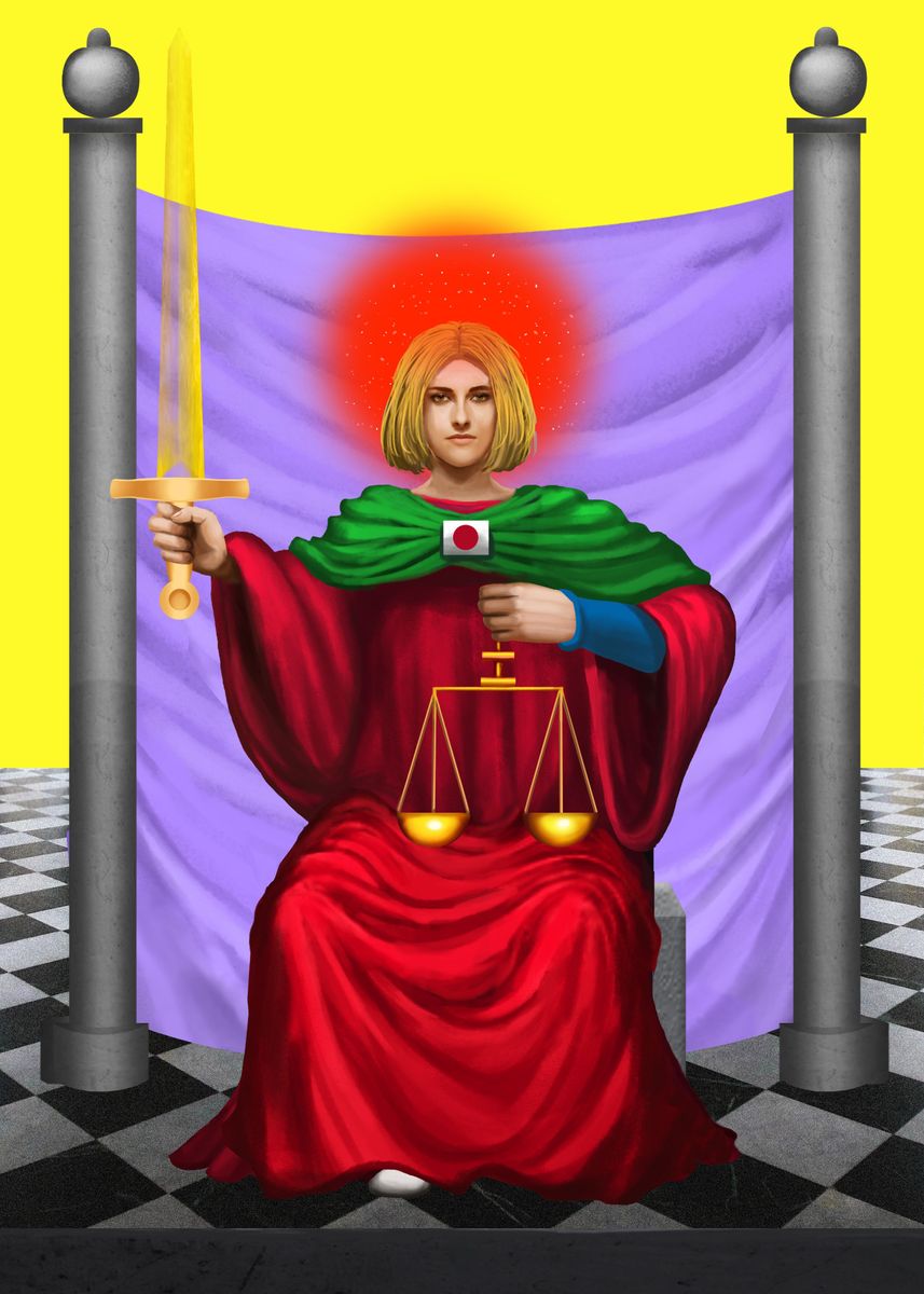 'Karma and Justice' Poster, picture, metal print, paint by Stefan ...