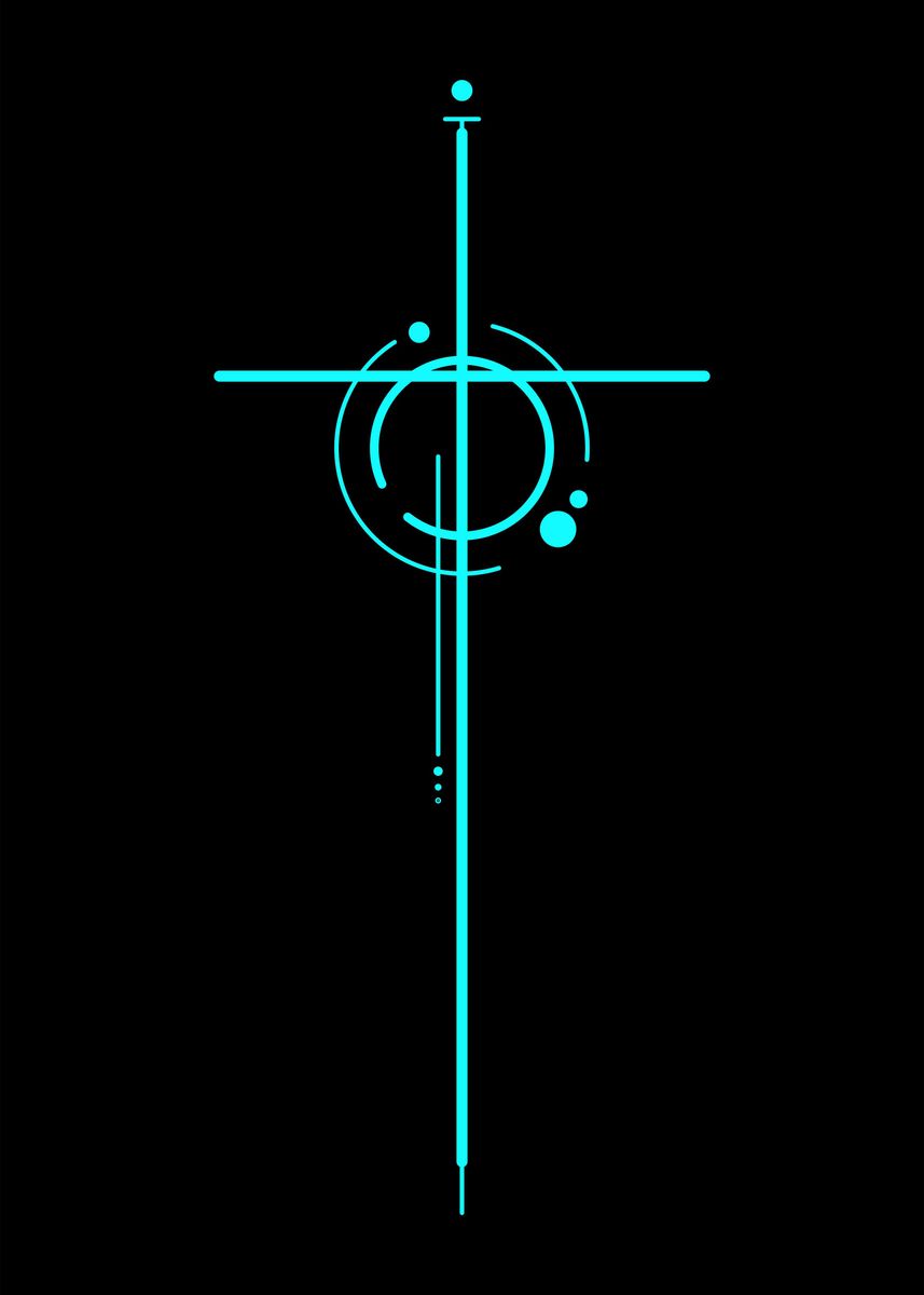 'Christian Cross 8' Poster, picture, metal print, paint by Fill Artwork ...