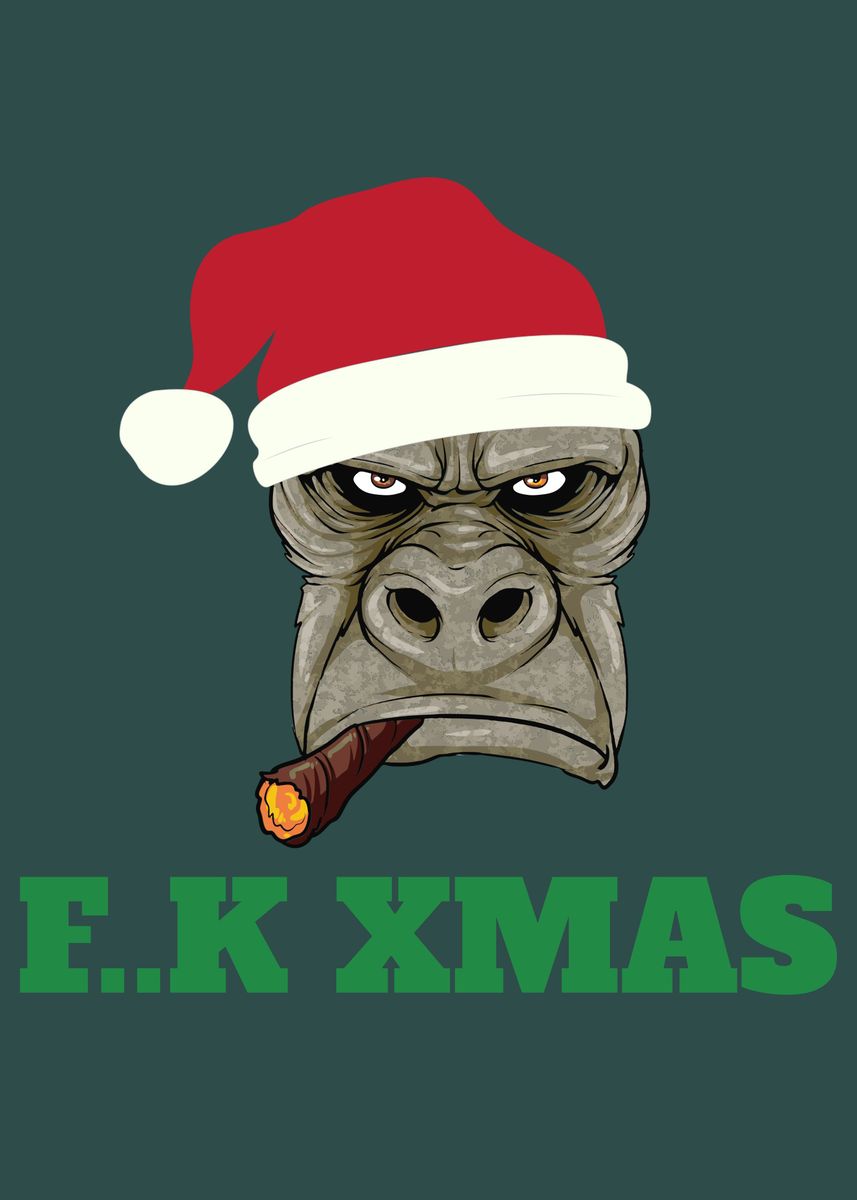 'Anti Christmas ' Poster by Color My Wall | Displate