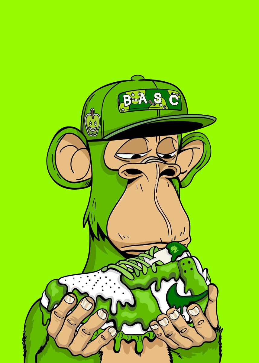 'Bayc' Poster, picture, metal print, paint by Magic Apes | Displate