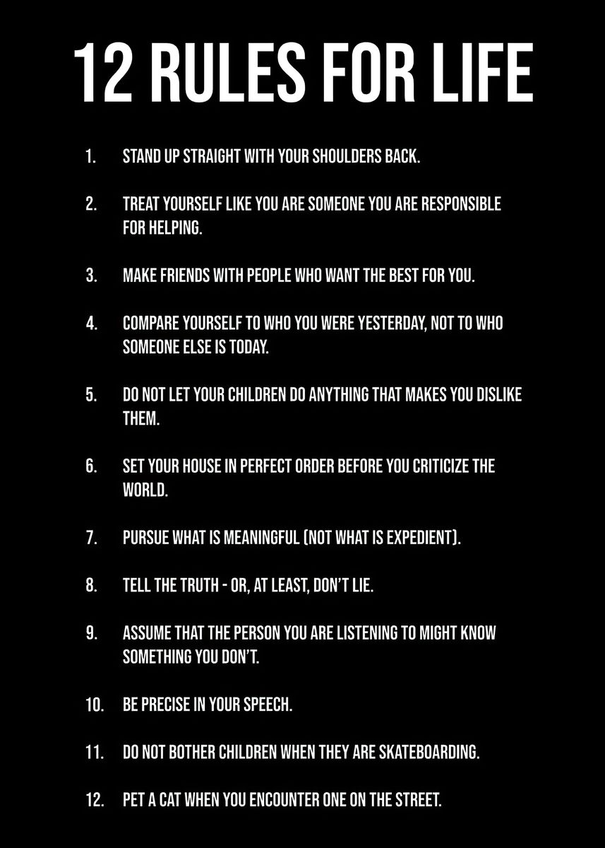 'quote rules for life ' Poster, picture, metal print, paint by gani ...