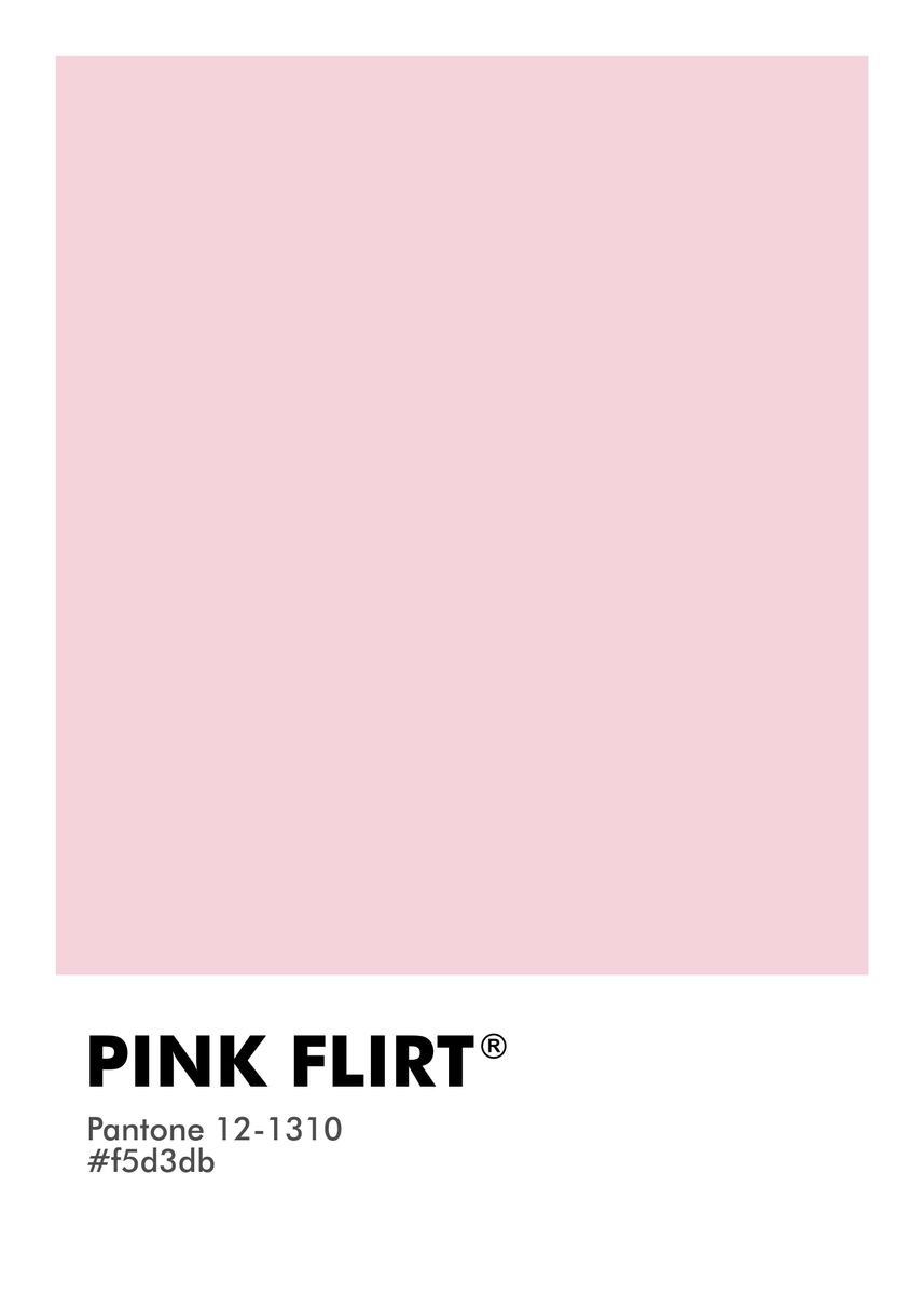 'PANTONE PINK FLIRT' Poster, picture, metal print, paint by Masahiro ...