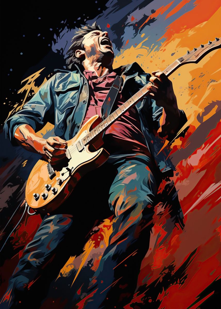 'pop art rock and roll icon' Poster, picture, metal print, paint by ...