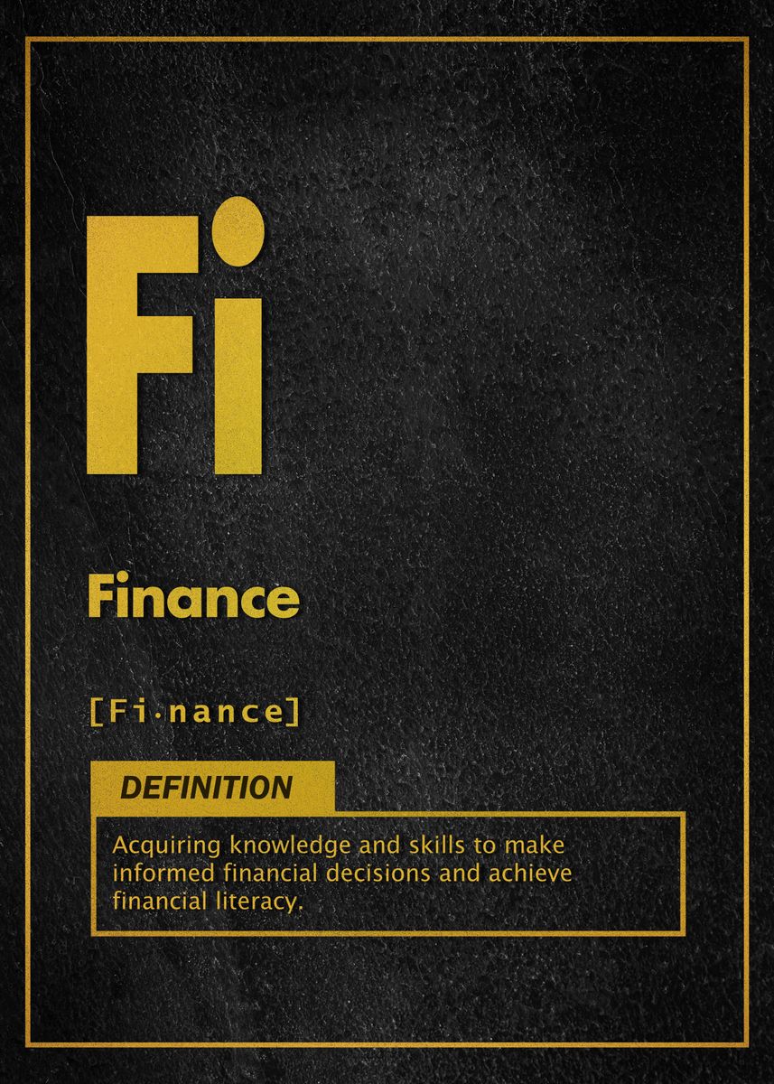 'Finance definition' Poster, picture, metal print, paint by Definition ...