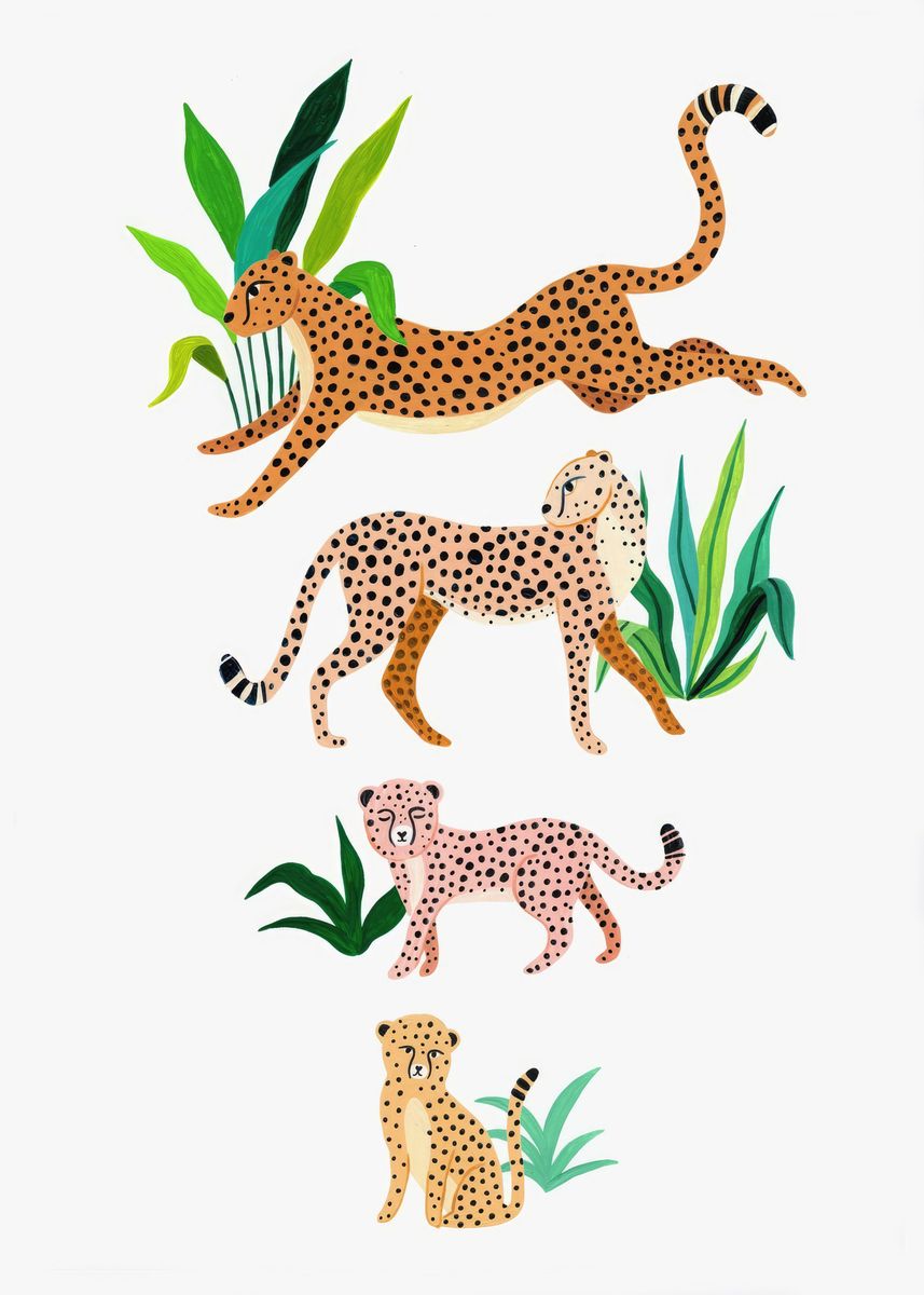 'Animal Print' Poster, picture, metal print, paint by AmberMary | Displate
