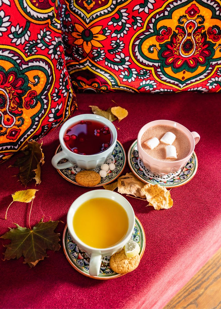 'tea cups in salon' Poster, picture, metal print, paint by Anil Gamble ...