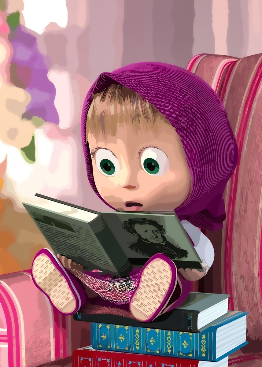 'Masha And The Bear' Poster, picture, metal print, paint by dadam 2Ory ...