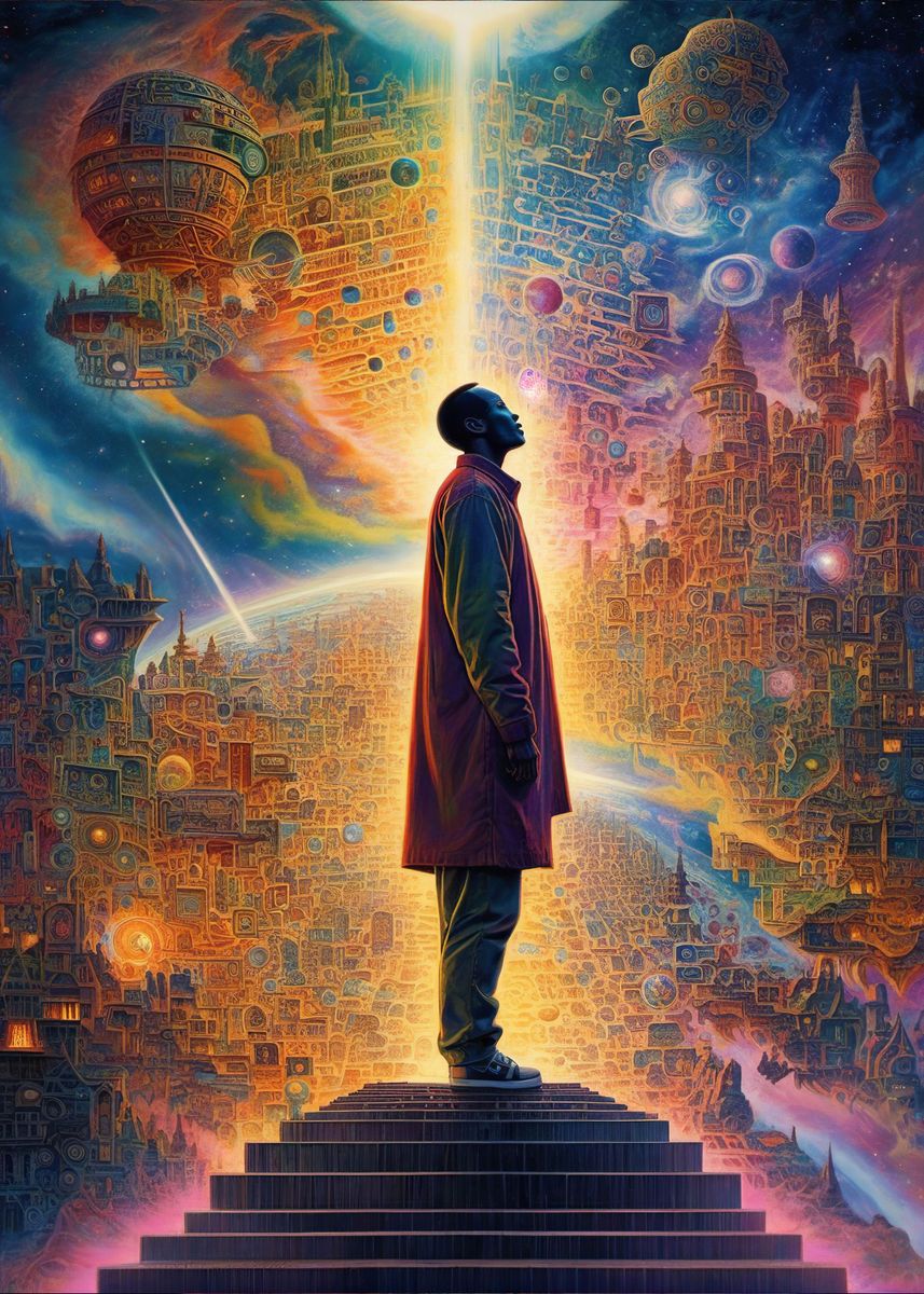 'Dream Man' Poster, picture, metal print, paint by Paint Psychedelic ...