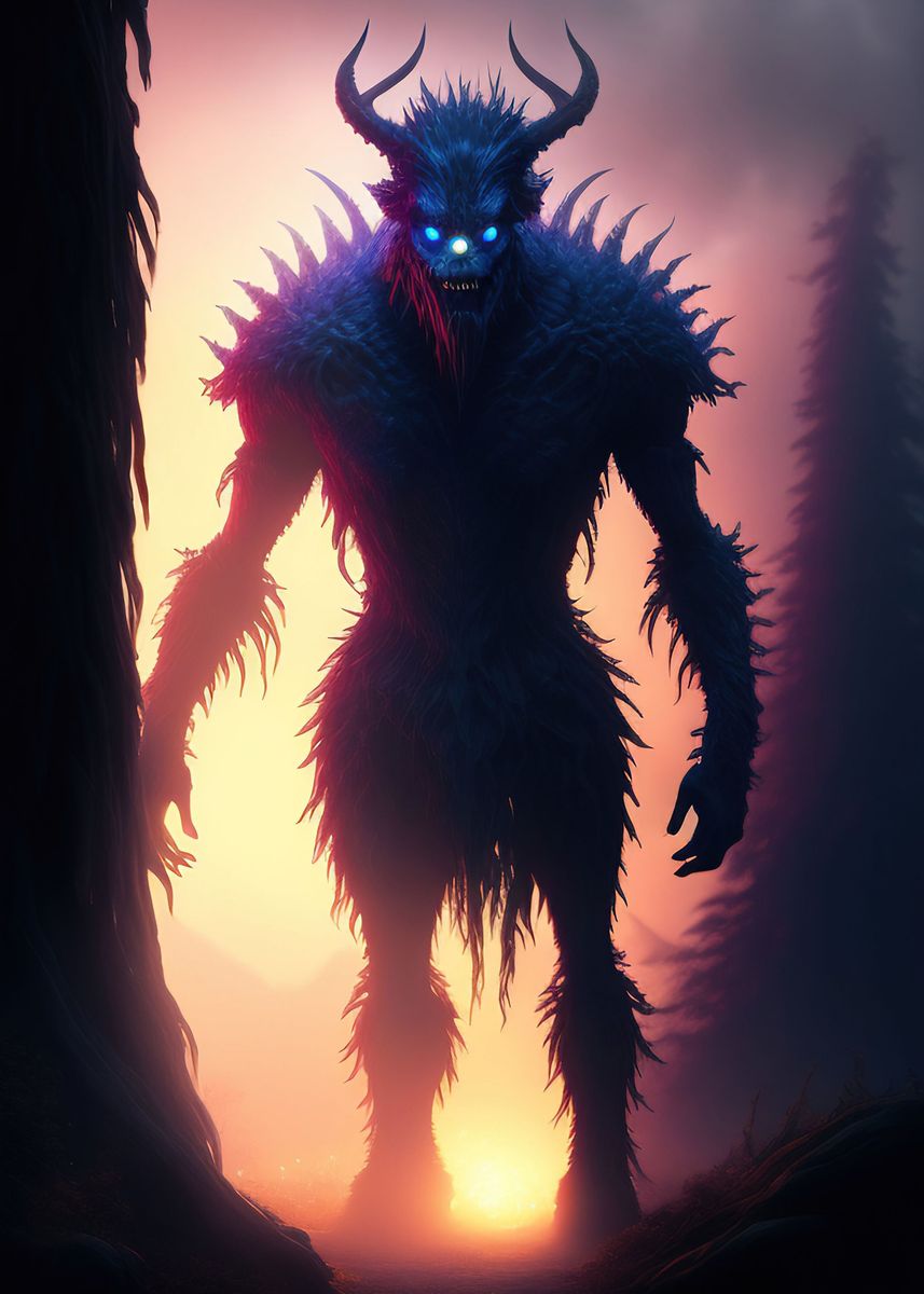 'Creature Of Darkness' Poster, picture, metal print, paint by Ilyrin ...