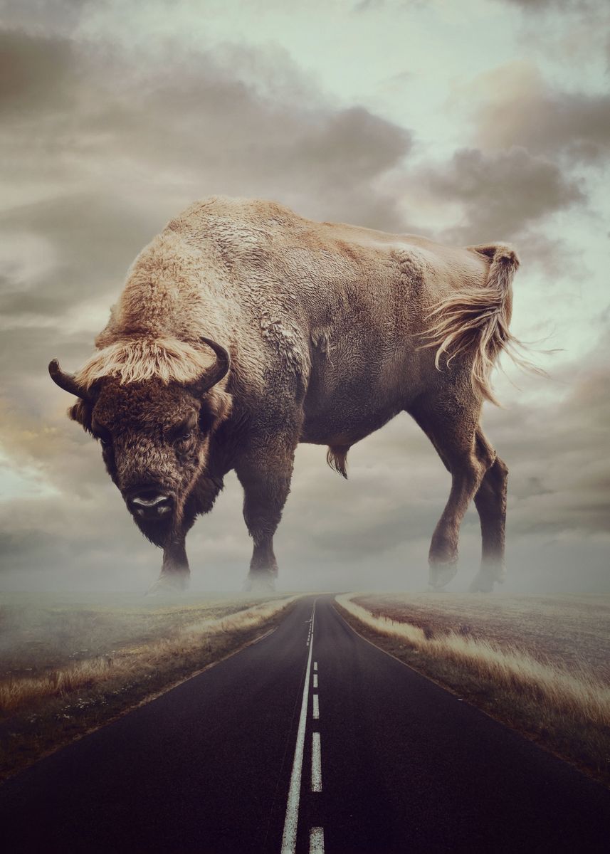 'Road Trip Buffalo' Poster, picture, metal print, paint by Sarah Burge ...