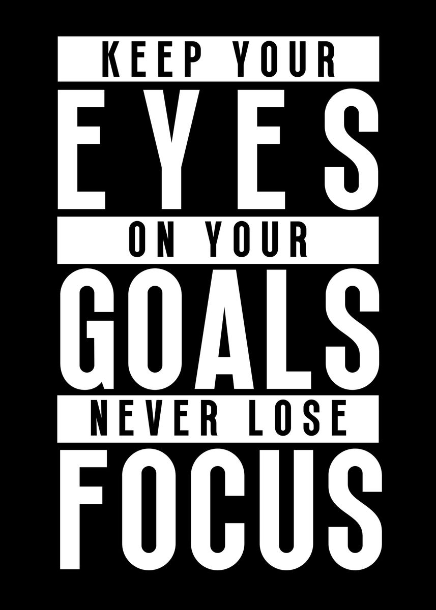 'Never Lose Focus' Poster, picture, metal print, paint by slamet ...