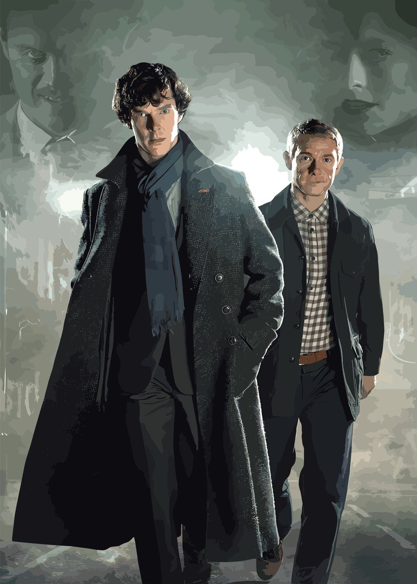 'Sharelock' Poster, picture, metal print, paint by Dickie77 | Displate