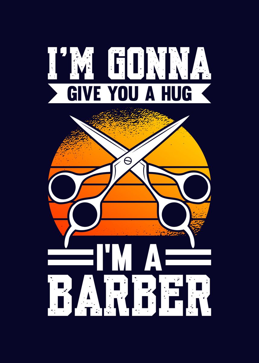 'Barber Hair Hairdresser' Poster, picture, metal print, paint by MzumO ...