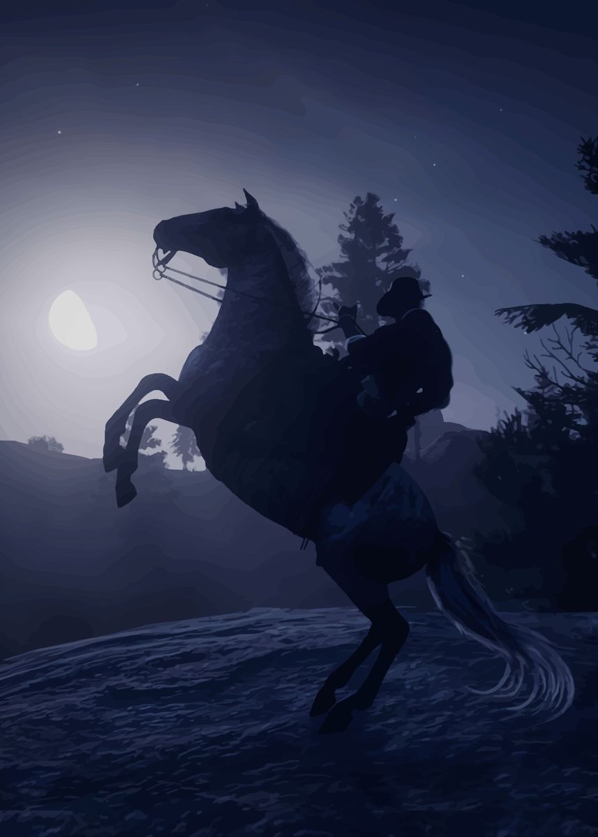 'Red Dead RDR2' Poster, picture, metal print, paint by Justine Lynn ...