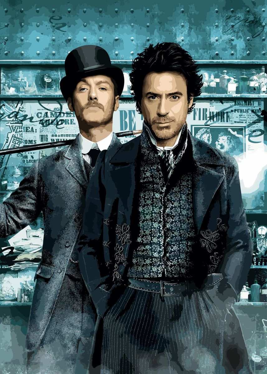 'Sharelock' Poster, picture, metal print, paint by Dickie77 | Displate