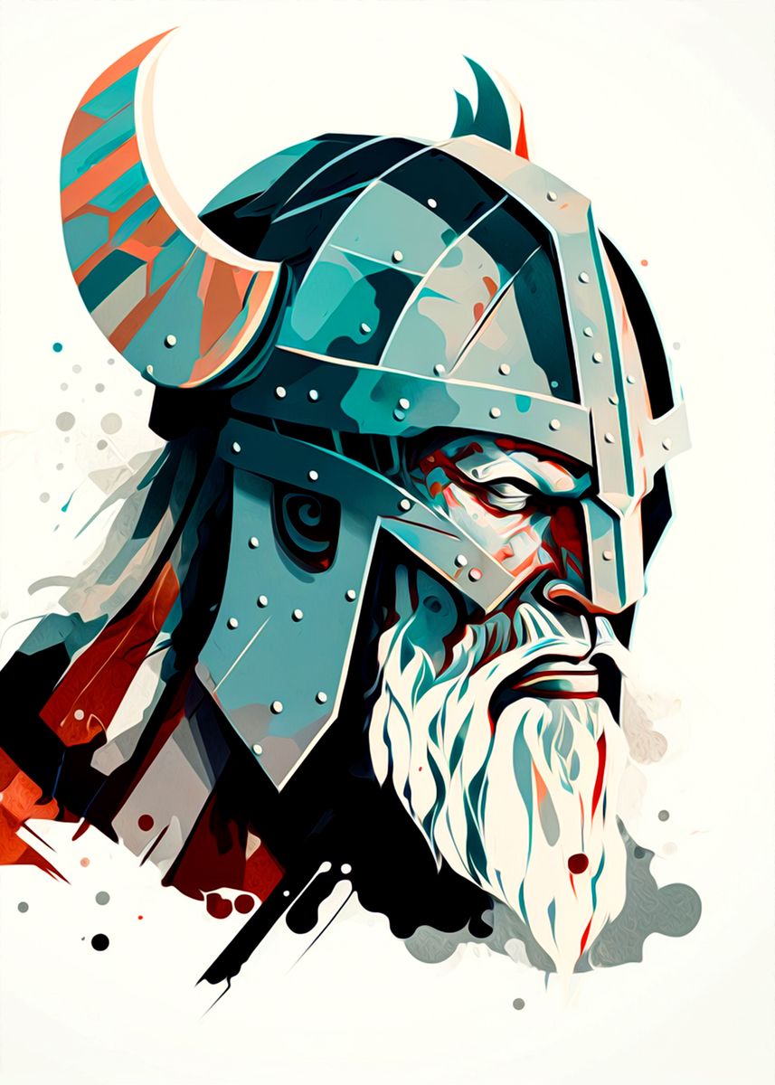 'Viking' Poster, picture, metal print, paint by kins ral | Displate