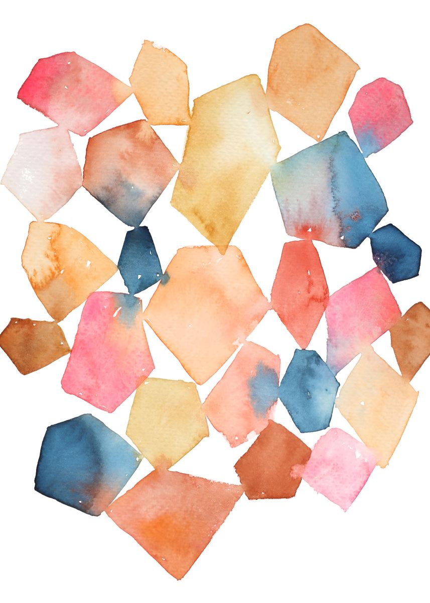 'Abstract Watercolor' Poster, picture, metal print, paint by Ydha ...