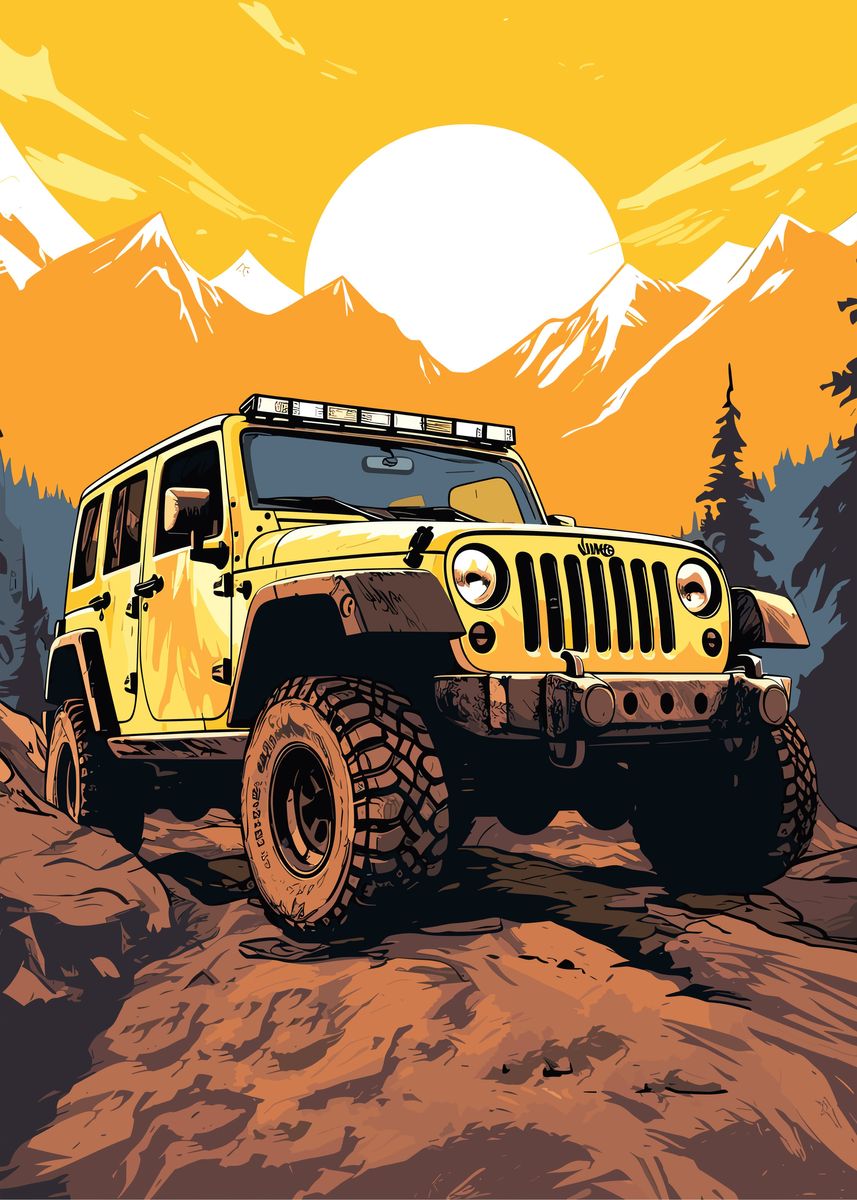 'Off Road' Poster, picture, metal print, paint by solomon rondon | Displate