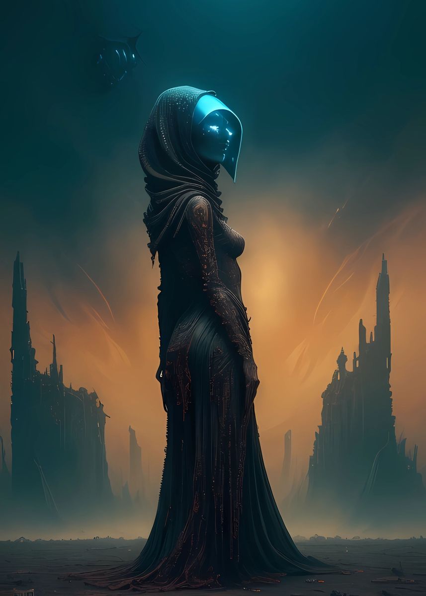 'Princess of darkness' Poster, picture, metal print, paint by Oleksandr ...