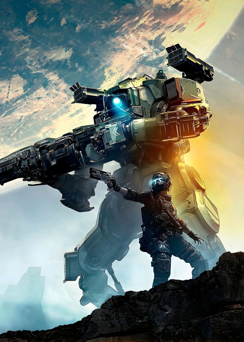 'Titanfall' Poster, picture, metal print, paint by death game | Displate