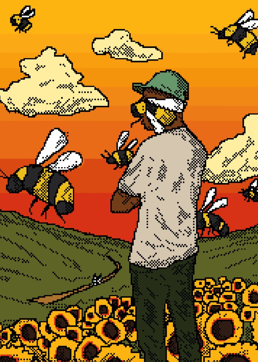 'Flower Boy Cute' Poster, picture, metal print, paint by Tyler Rake ...