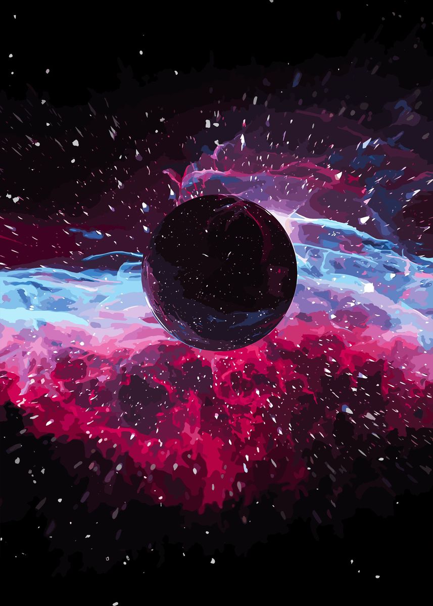'Wormhole' Poster, picture, metal print, paint by Brandon Trust | Displate