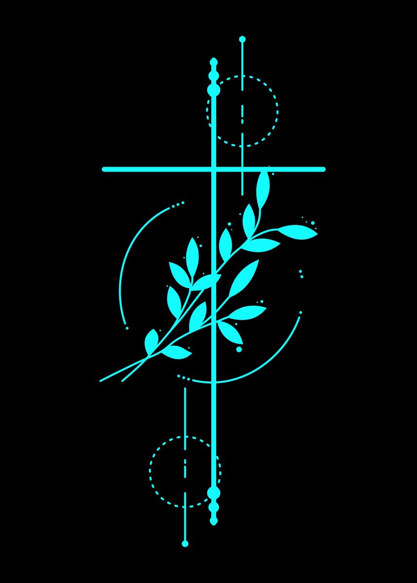 'CROSS 13' Poster, picture, metal print, paint by Fill Artwork | Displate