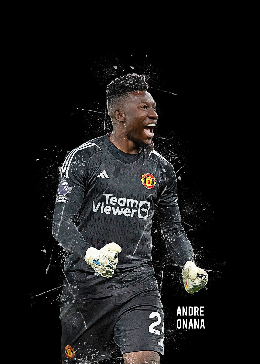 'Andre Onana' Poster, picture, metal print, paint by SA KE | Displate