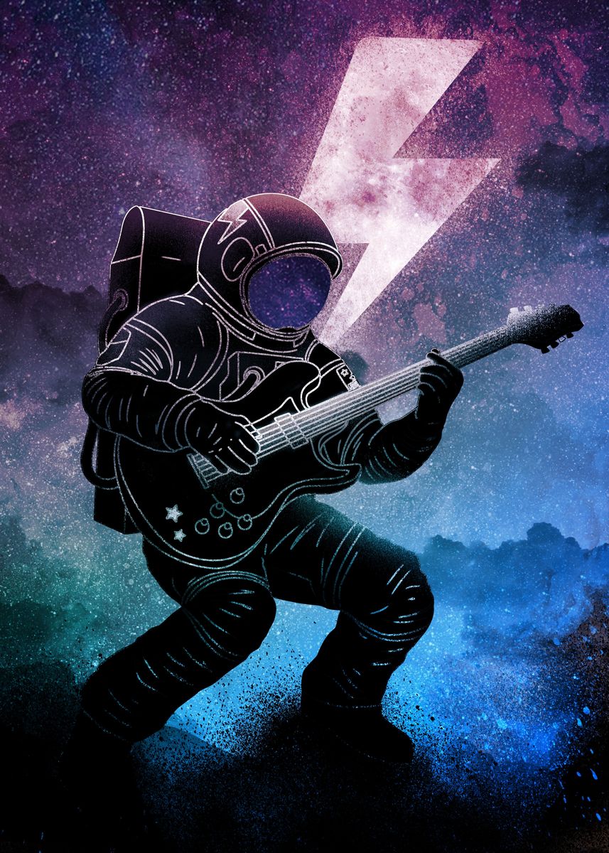 'Soul of the Space Concert' Poster, picture, metal print, paint by ...