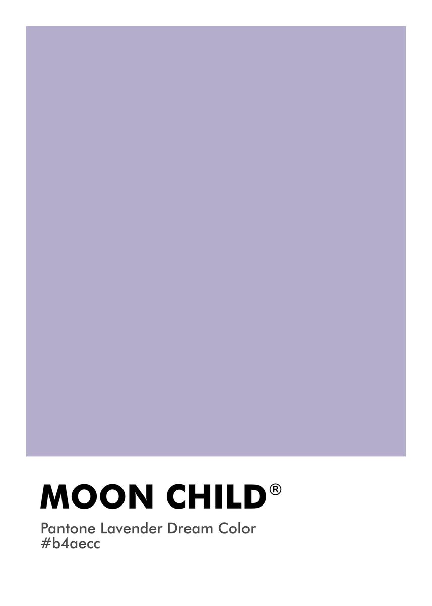 'PANTONE MOON CHILD' Poster, picture, metal print, paint by Masahiro ...