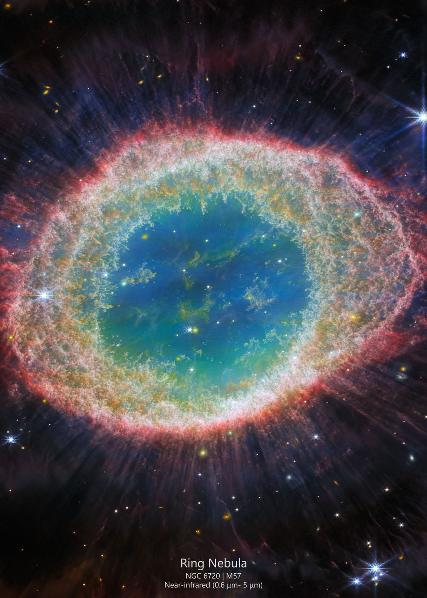 'Ring Nebula' Poster, picture, metal print, paint by Galaxy Images | Displate