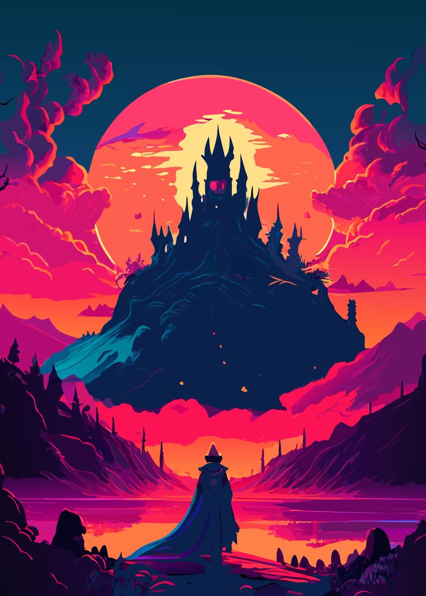 'Dark Fantasy Valley' Poster, picture, metal print, paint by crbn ...