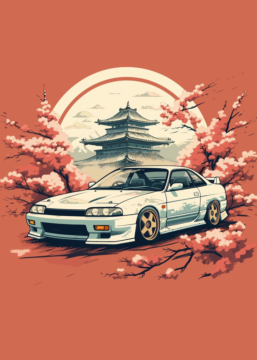 'Japanese Retro Car' Poster, picture, metal print, paint by Ivro Man ...