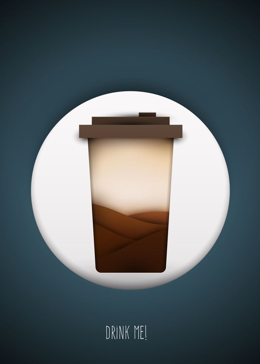 'Coffee mug' Poster by Guru ELguerrero | Displate