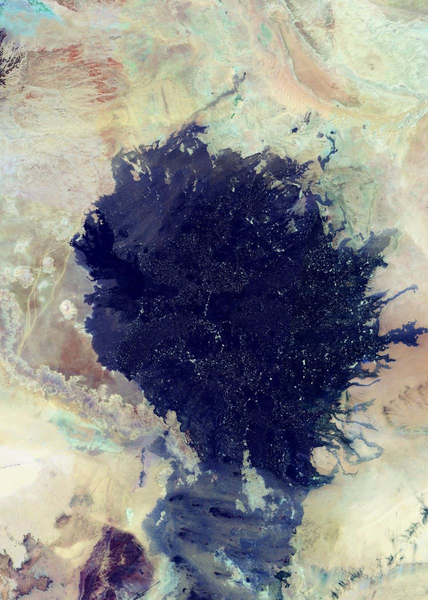 'Volcanic Field in Central' Poster, picture, metal print, paint by ...