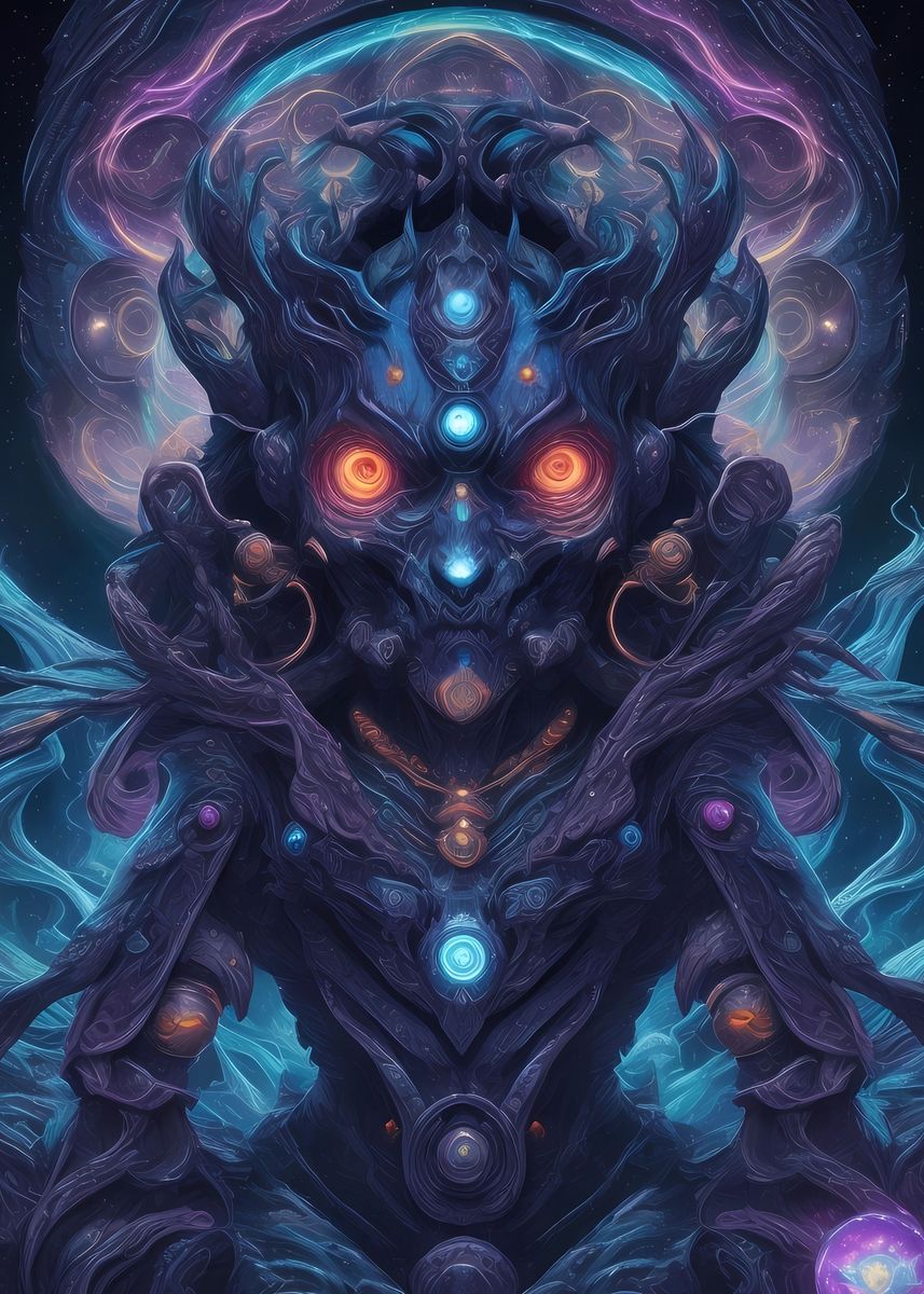 'Demon' Poster, picture, metal print, paint by Oleksandr Kovalov | Displate