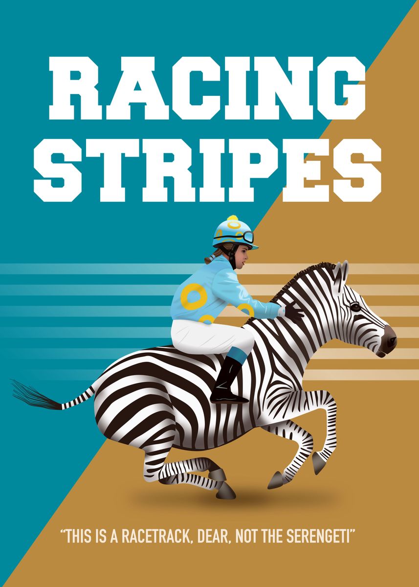 'Racing Stripes' Poster, picture, metal print, paint by Movie Poster ...