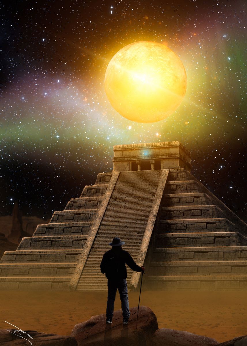 'Solar Temple' Poster by TZK | Displate