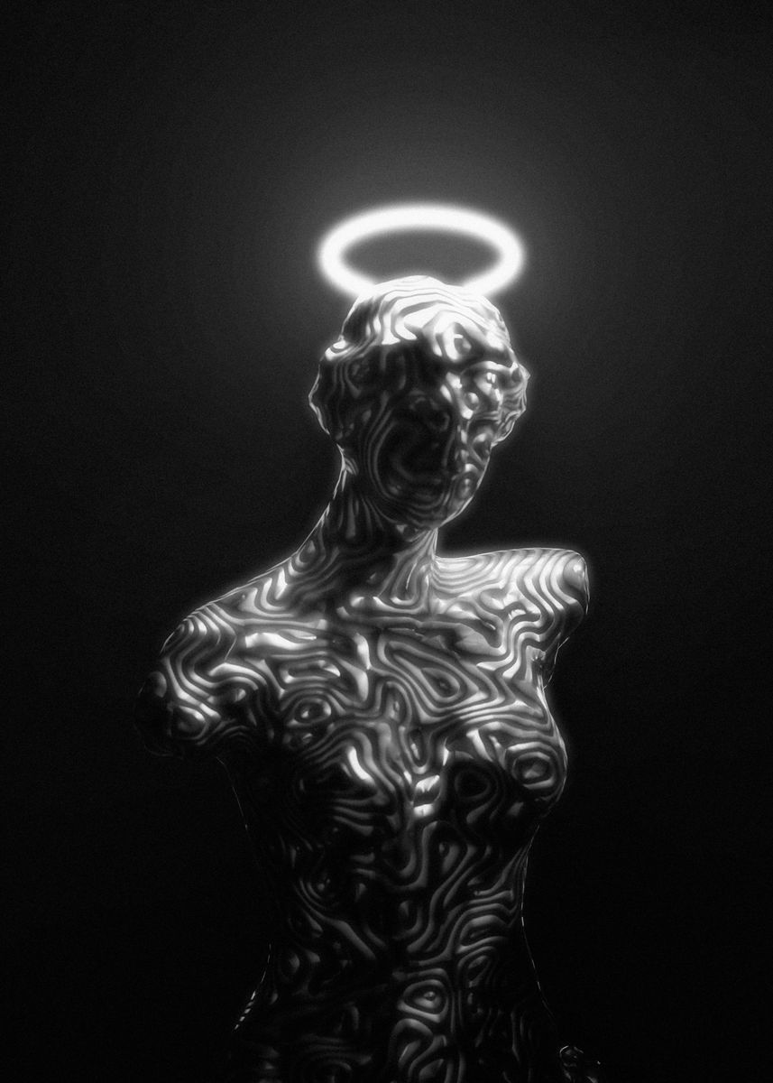 'Dark Statue' Poster, picture, metal print, paint by Robert Guarnieri ...