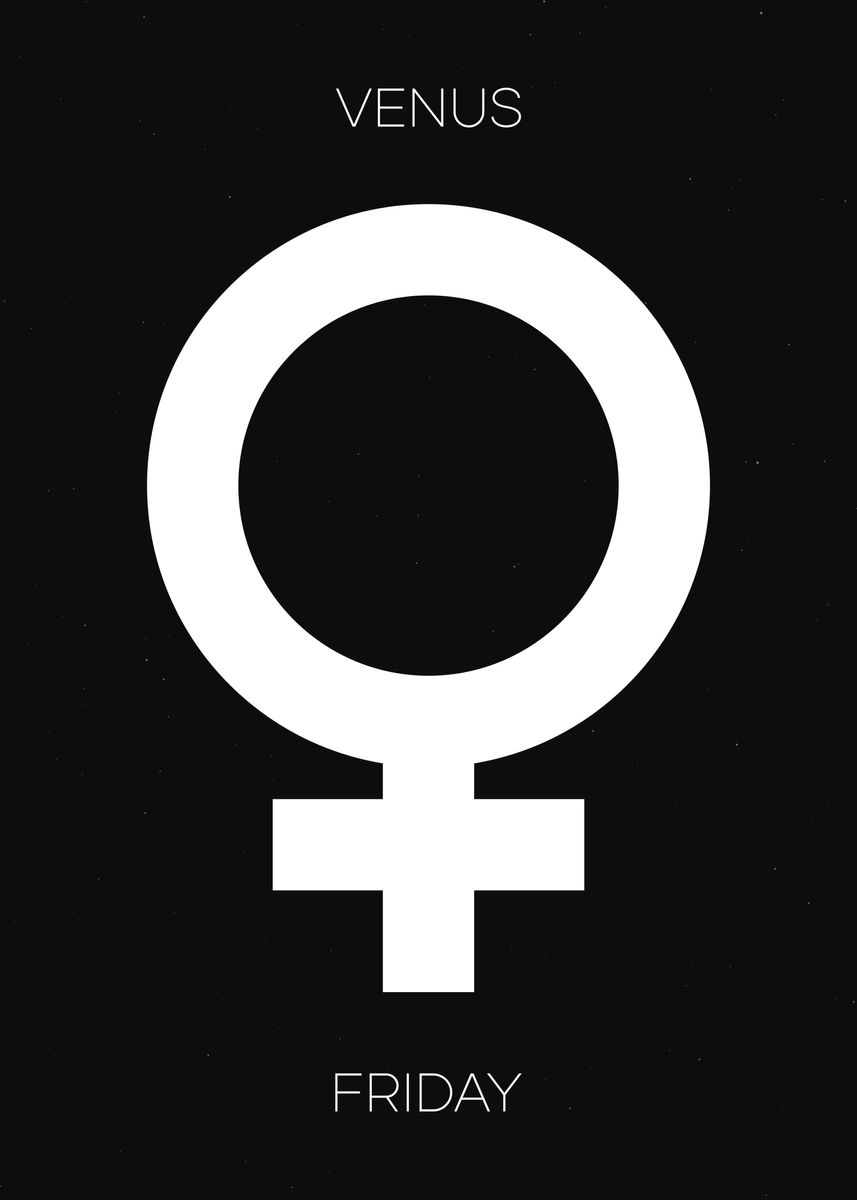 'Friday Venus' Poster by Marine Motion | Displate