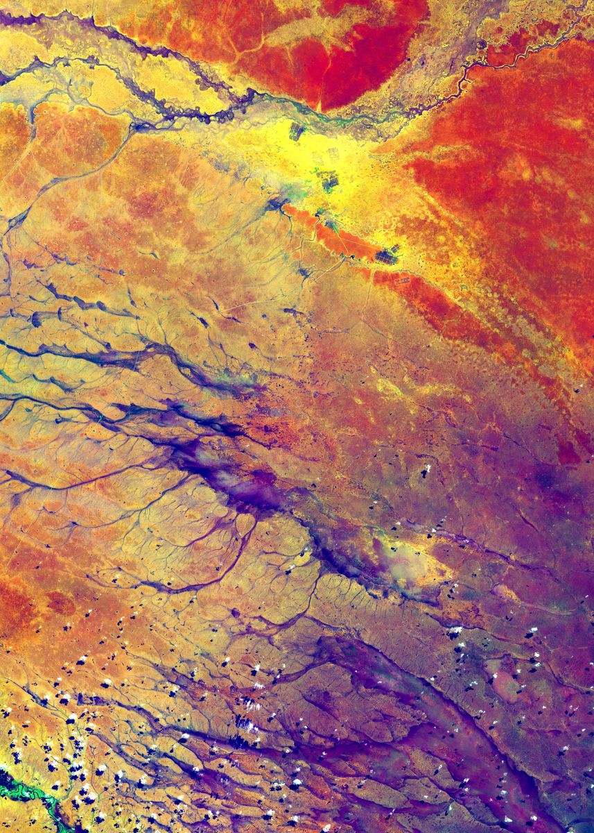 'Earth Drainage' Poster, picture, metal print, paint by daiichi shizuno ...