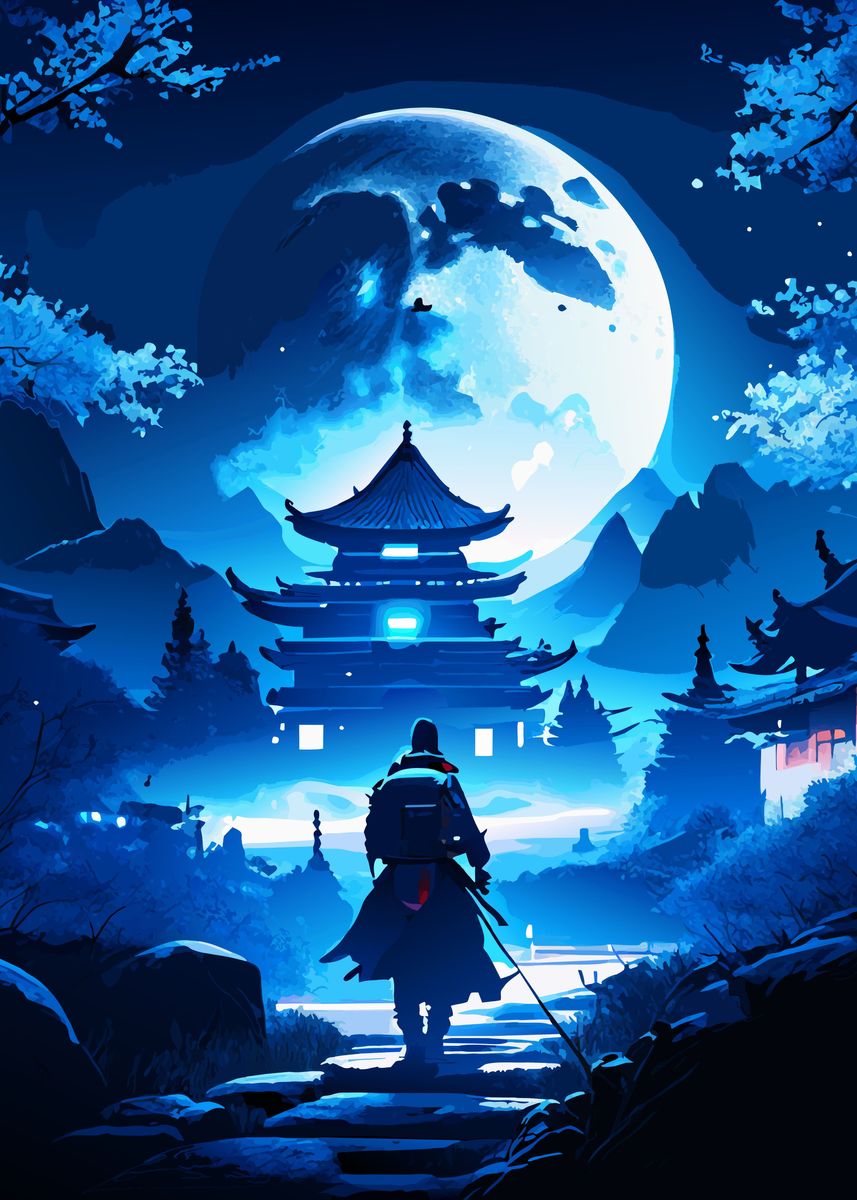 'Japanese Warrior' Poster, picture, metal print, paint by crbn design ...